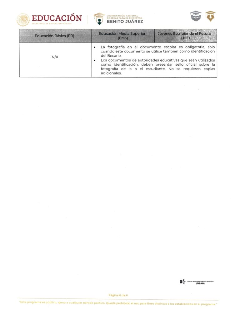 CONVOCATORIA DE ENTREGA DE TARJETAS DEL BANCO BIENESTAR A INCORPORACIÓN AL PROGRAMA DE BECAS ...